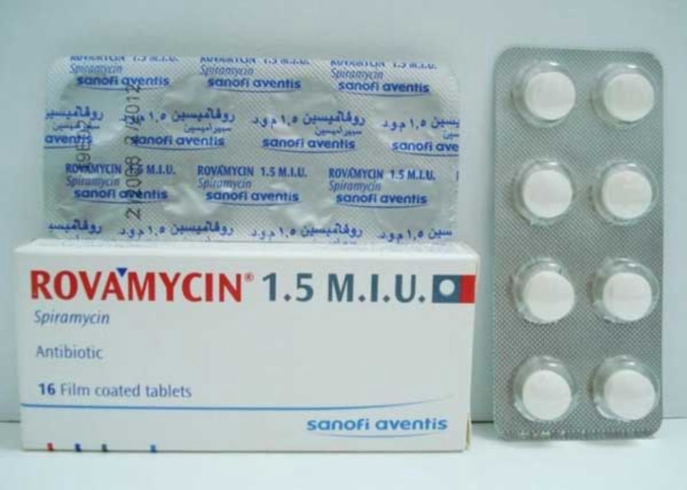 معلومات حول استخدام دواء Rovamycine روفامايسين - الدراسة حول العالم