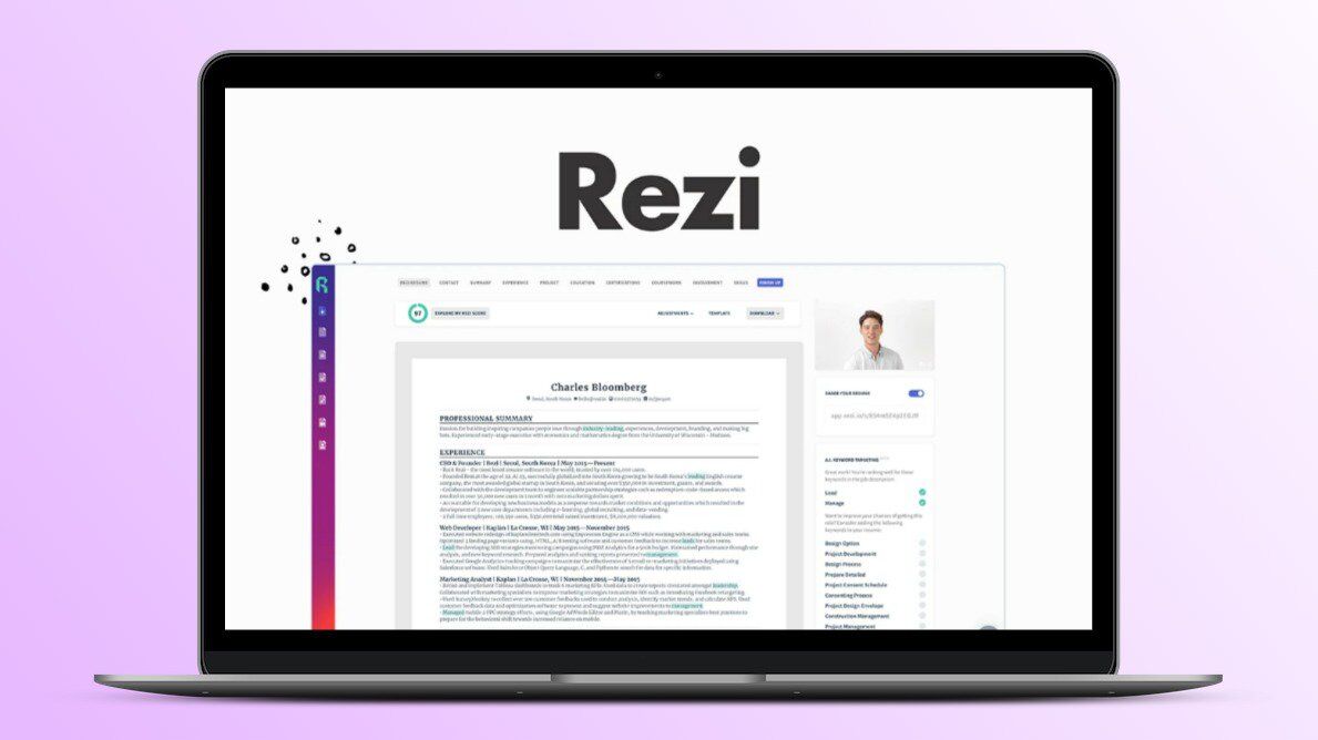 موقع Rezi يساعدك على إنشاء سيرة ذاتية قوية بالذكاء الاصطناعي